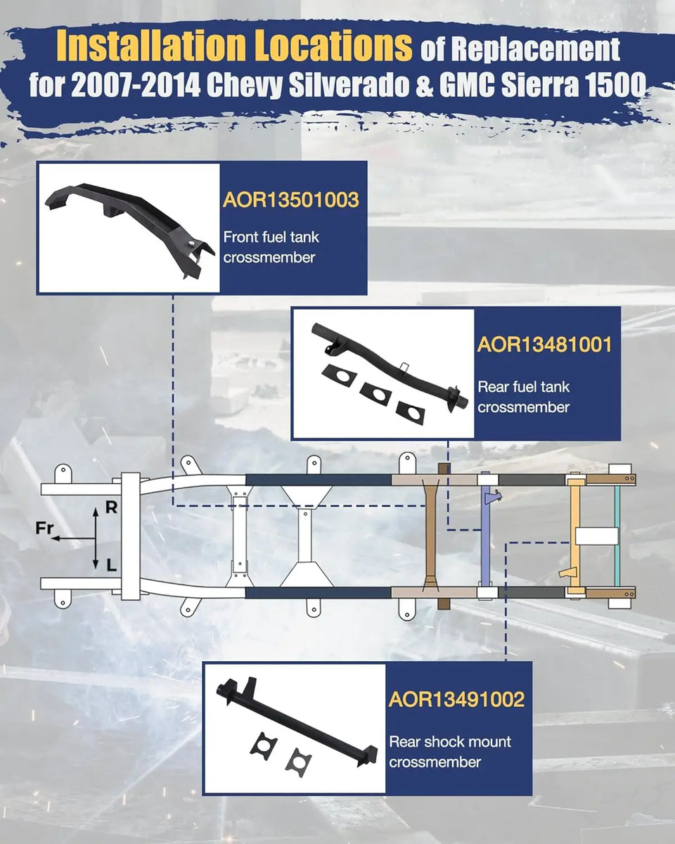 For 2007-2014 Chevy Silverado 1500 GMC Sierra 1500 Complete Frame ...