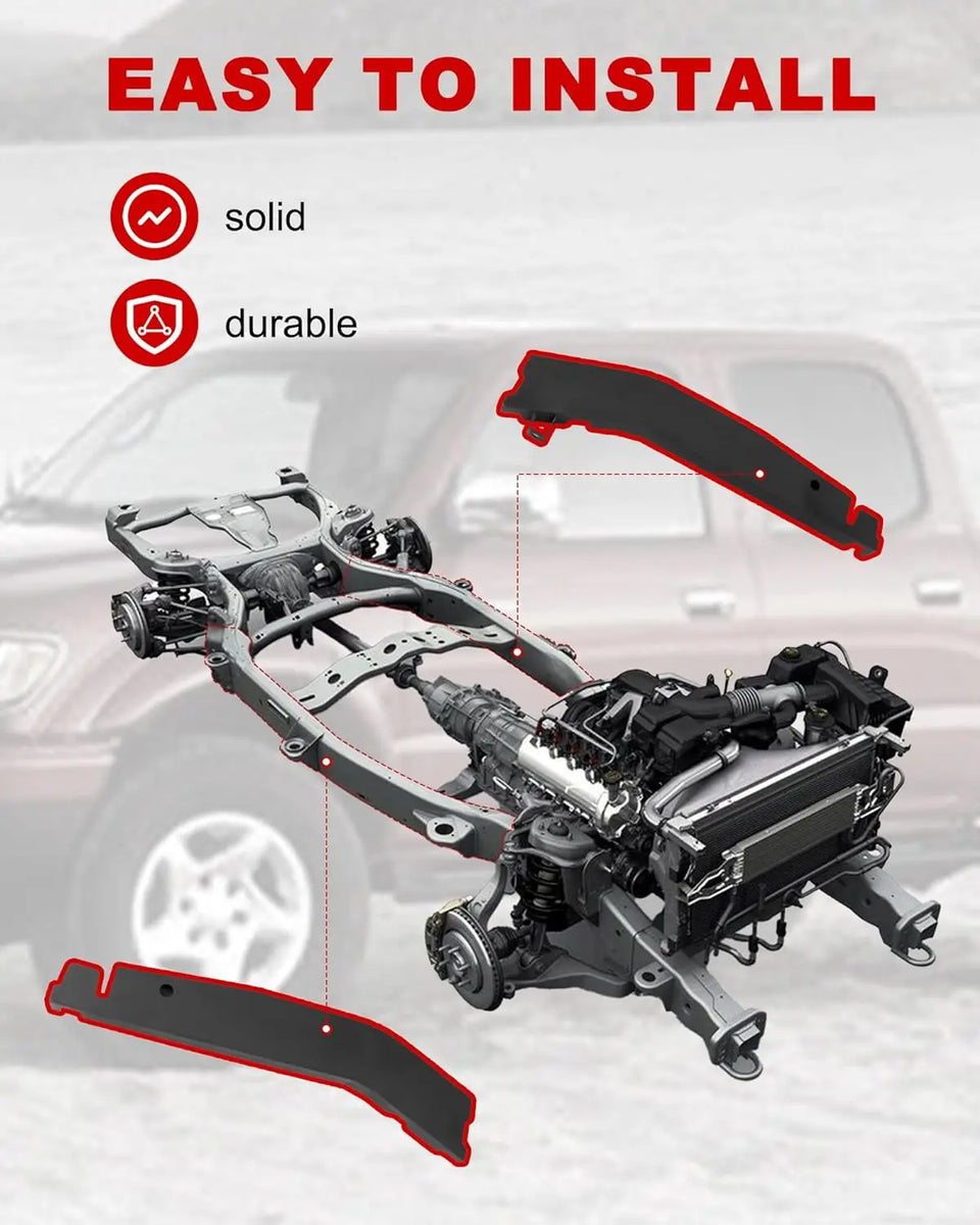 Oriclambo For 1996-2004 Toyota Tacoma Mid Rear Frame Rust Repair Kit a ...